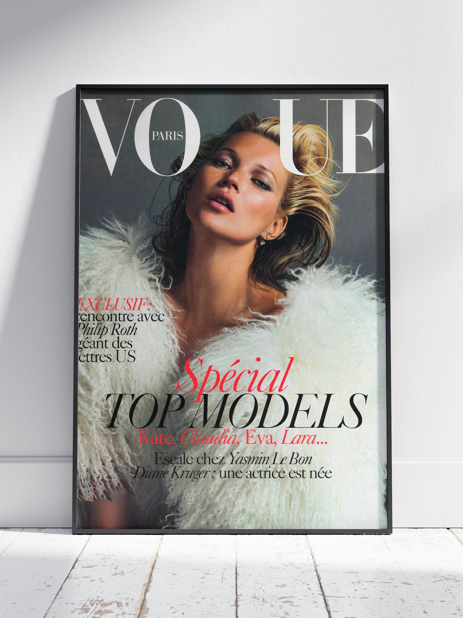 Плакат на стену для интерьера Кейт Мосс (Kate Moss 9) - Постер по модели, бренду и моде формата A4 (21x30 см)