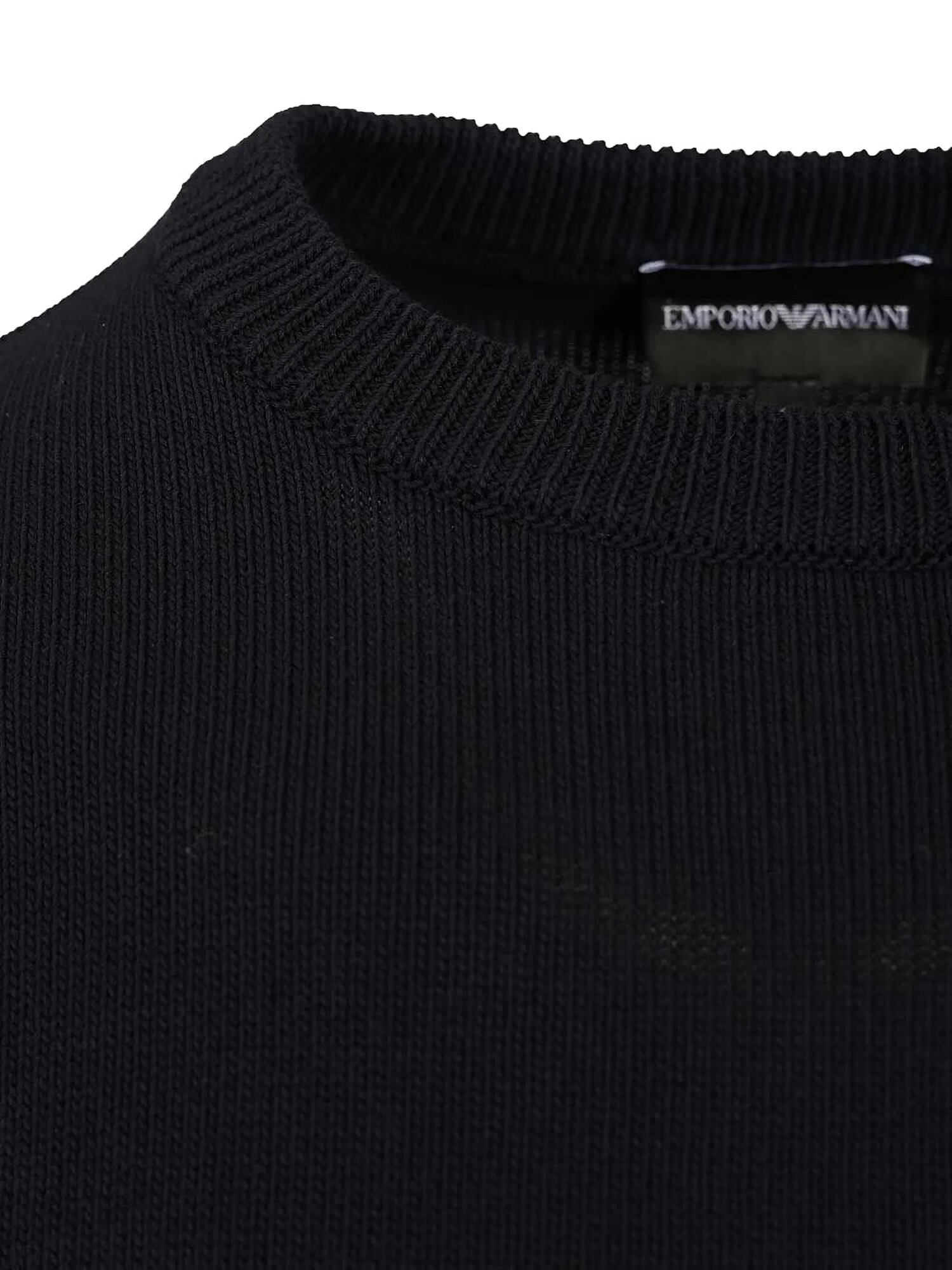 Свитер EMPORIO ARMANI Crew-neck sweater, размер XL, , black/black — фото 1