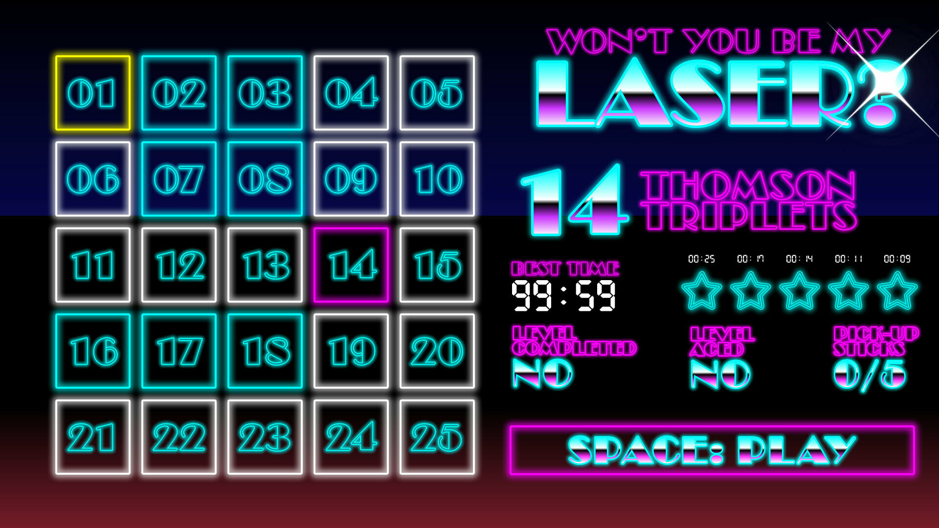 Won't You Be My Laser? PC Steam Ключ • Активация Steam • регион Весь мир