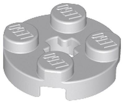 Деталь Lego 4032 Plate, Round 2 x 2 with Axle Hole