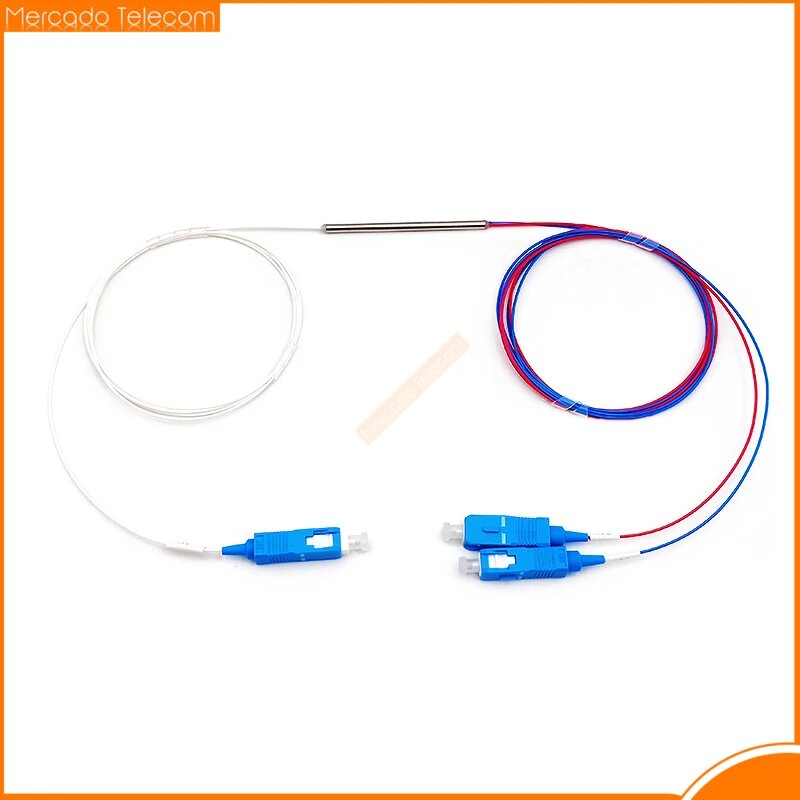 Оптический разветвитель CAILI FBT 1x2 SCUPC 0,9 мм, цвет 5-95