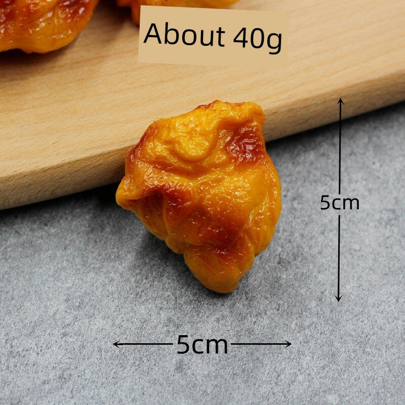 Модель куриного попкорна, искусственная еда, жареное мясо, самородки McDonald's KFC, бургер, магазин, украшение шкафа,