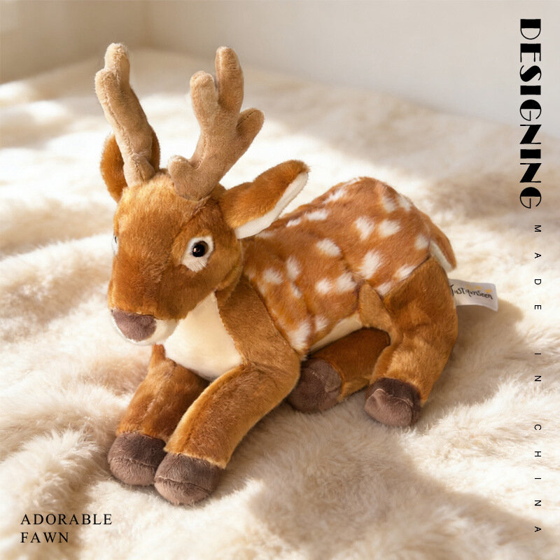 Плюшевая игрушка Sika Deer, кукла-олень, жираф, лось,30cmБак