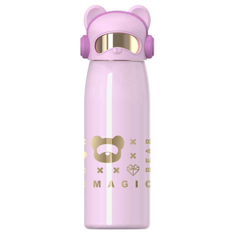 AIKESI Magic Bear Cool Sound Нержавеющая Сталь Термос 300 мл Розовый