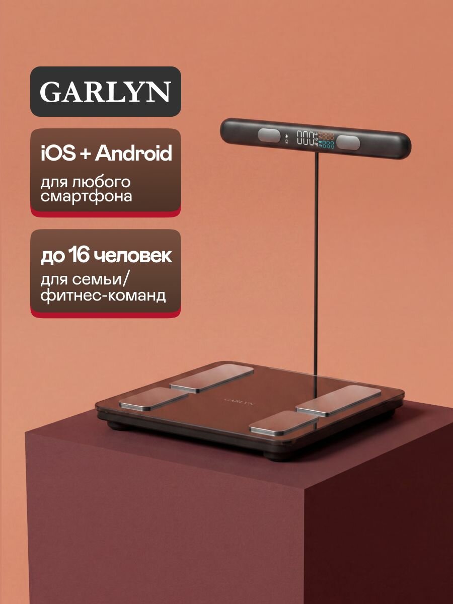 Весы напольные умные GARLYN Bodyscan Master. Электронные, биоимпедансные с нагрузкой до 180 кг Возможно, вам понравится