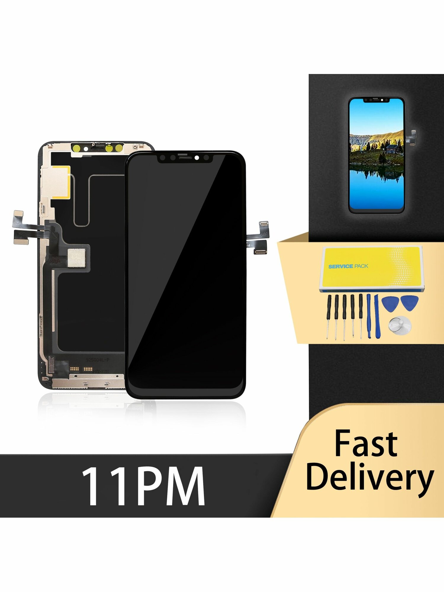 Дисплей для Apple iPhone 11 pro max в сборе с тачскрином черный