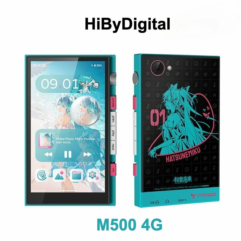 HiBy Digital M500 Кобрендовый MP3-плеер Hatsune Miku Edition с Wi-Fi