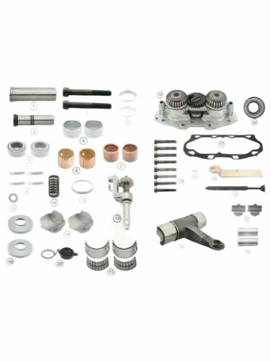 Ремкомплект суппорта Meritor Elsa195 225 Radial полный