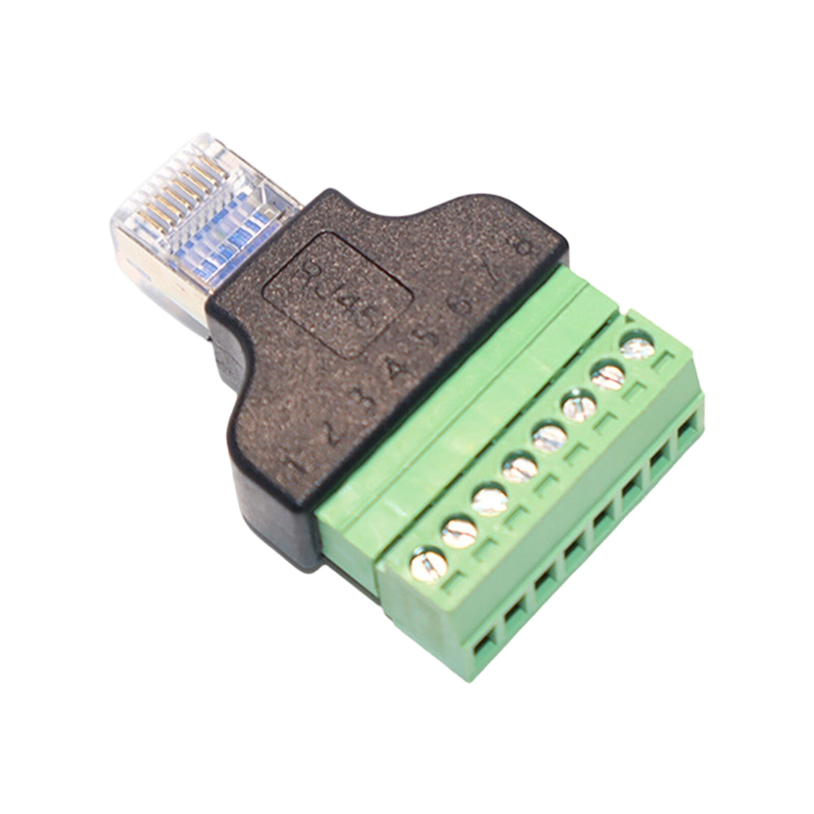 Экранированные адаптеры RJ45 на 8-контактные клеммы без