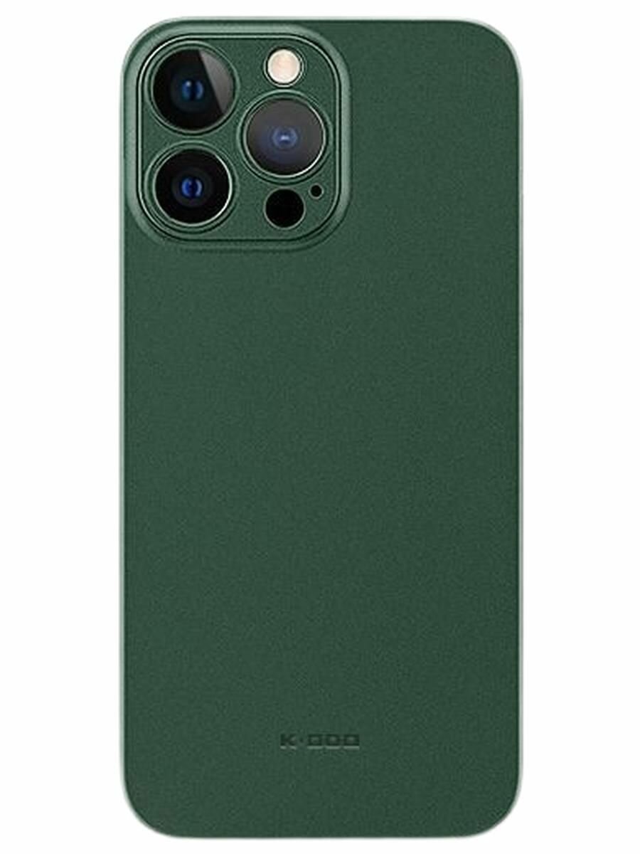 Чехол на iPhone 13 Pro, Air Skin ультратонкий пластик, зеленый