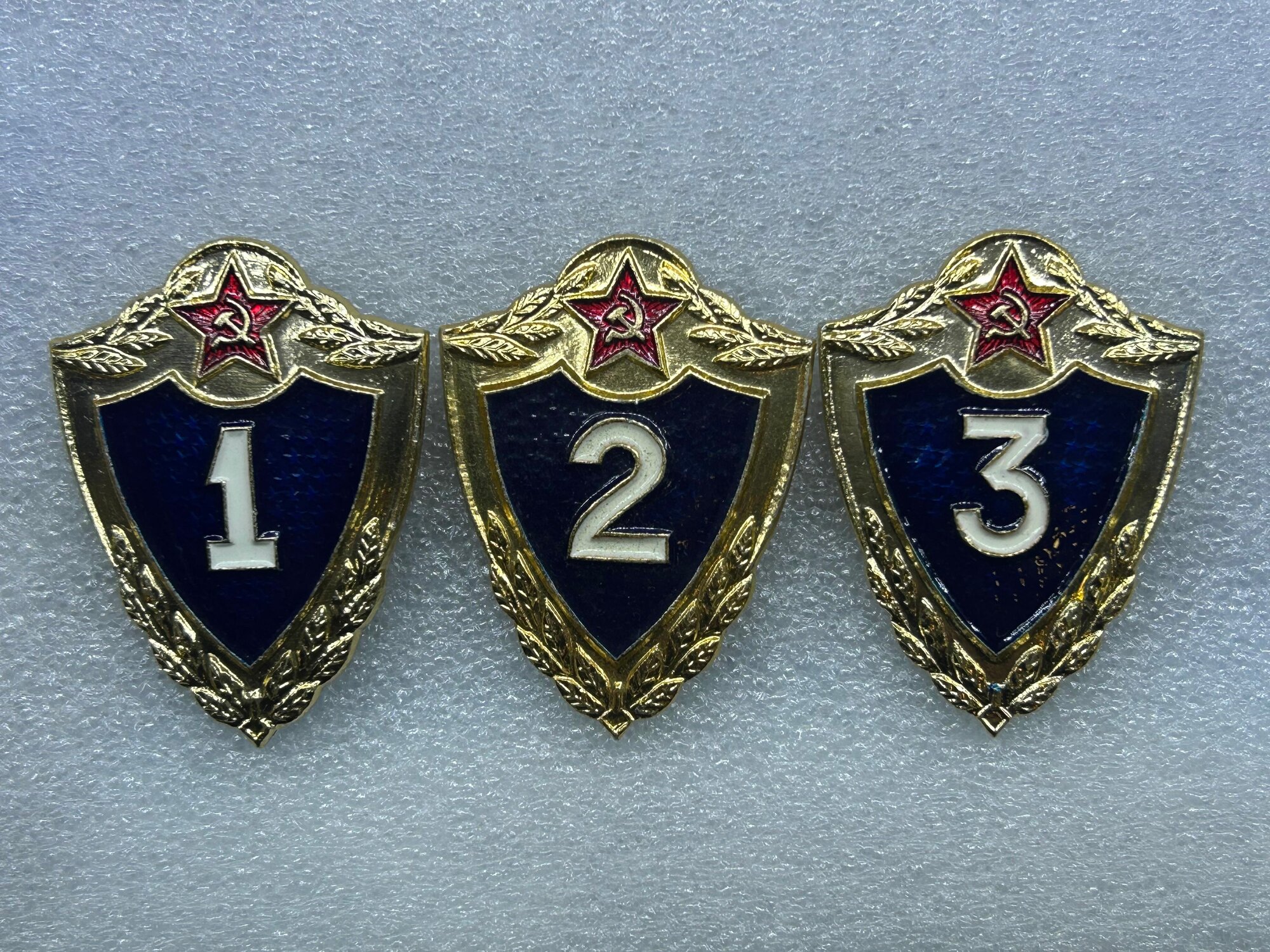 Знаки Солдатская классность. 1, 2 и 3 степень. Советская армия.