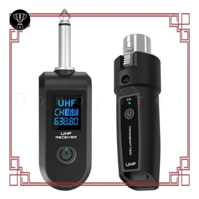GM (T H F X) Новый Микрофон UHF Беспроводной XLR Передатчик И Приемник