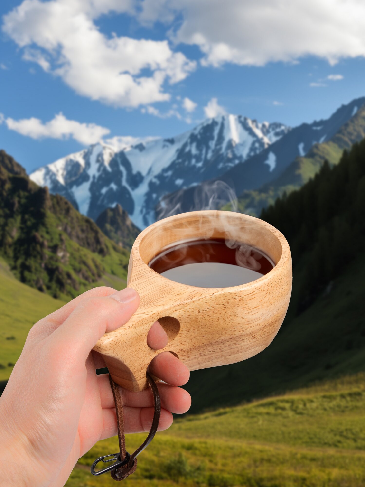 Кружка - кукса с карабином, 300 мл