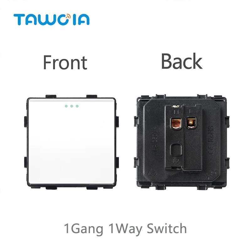 Выключатель TAWO 1 Gang 1 Way, белый