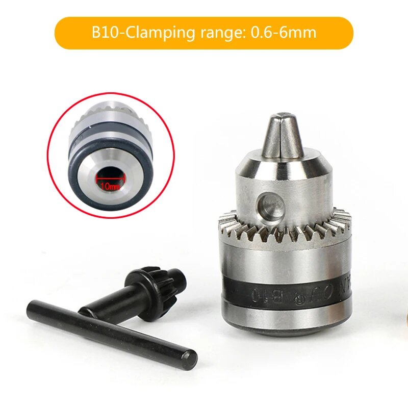 Сверлильный патрон dutoofree B10 B12 B16 B18 0,6-16 мм B10 (0.6-6mm)
