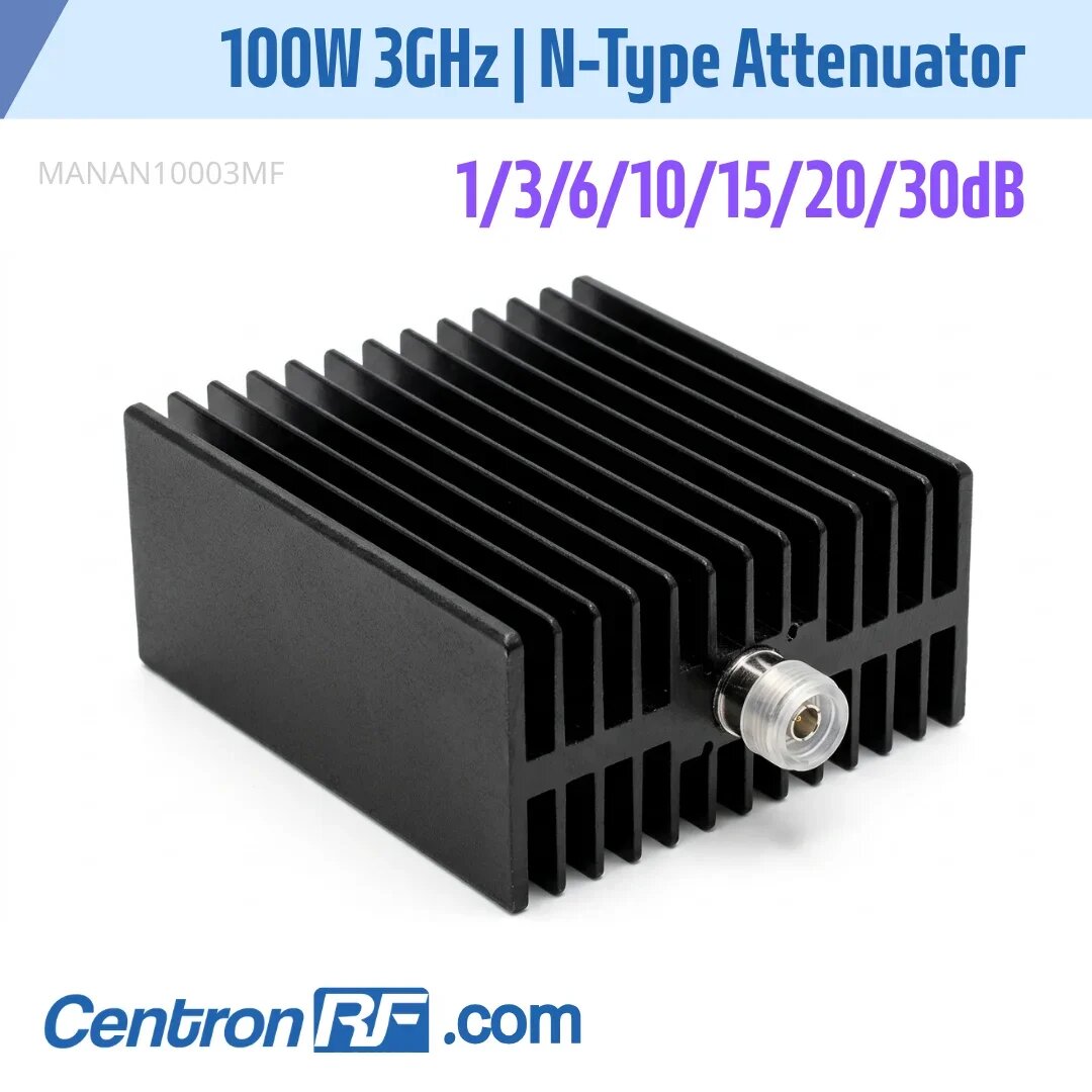 RF-аттенюатор 3 ГГц 100 Вт N-F 30dB