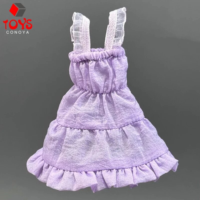 Платье-комбинация CONOYA 1/12 для 6-дюймовой фигурки Фиолетовый, purple