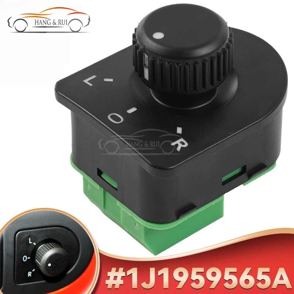 Регулятор зеркала заднего вида 1J1959565A для Volkswagen VW Golf 4, Jetta, Bora Mk4, Beetle 1998-2006