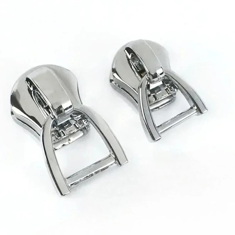 Металлические бегунки для молний Meetee 5# 10/20 шт. Серебряный, KY053-Chrome, 10Pcs