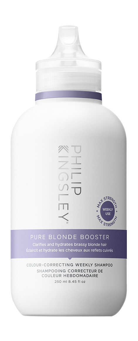 PHILIP KINGSLEY Pure Blonde Booster Шампунь-бустер для светлых волос, корректирующий оттенок, 250 мл