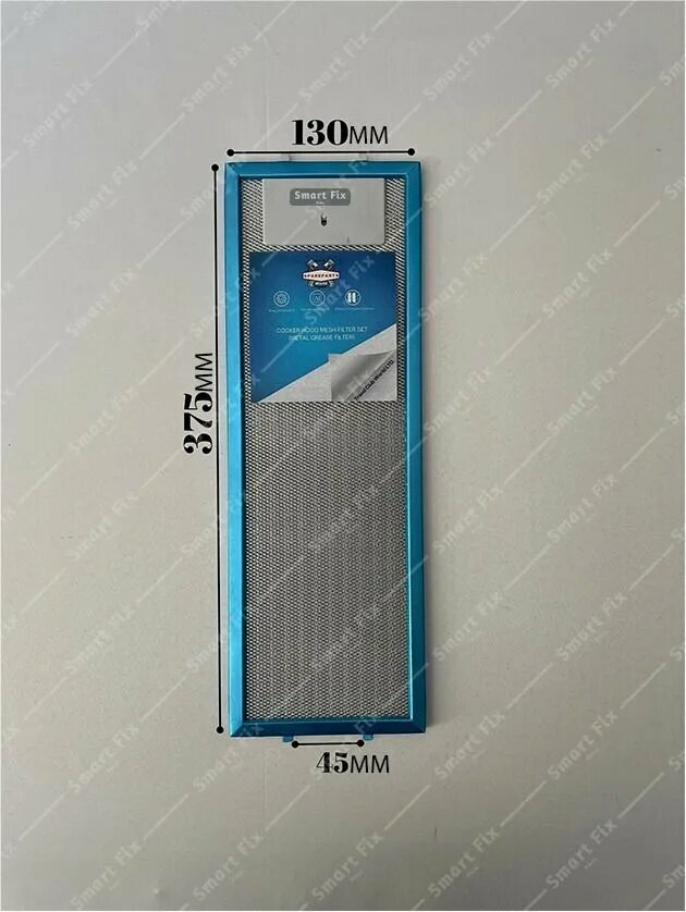 1 шт. 130x375мм, Масляный фильтр вытяжного устройства, совместимый с ALIKOR, 13x37,5 см