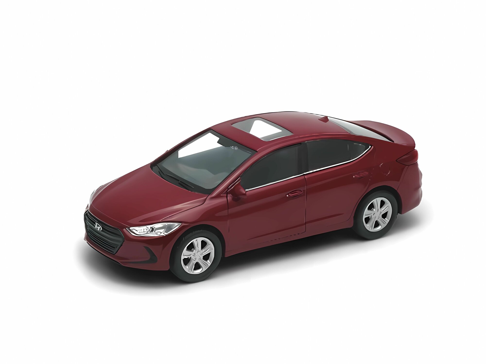 Модель машины 1:38 HYUNDAI ELANTRA 43719W металл. Welly красн