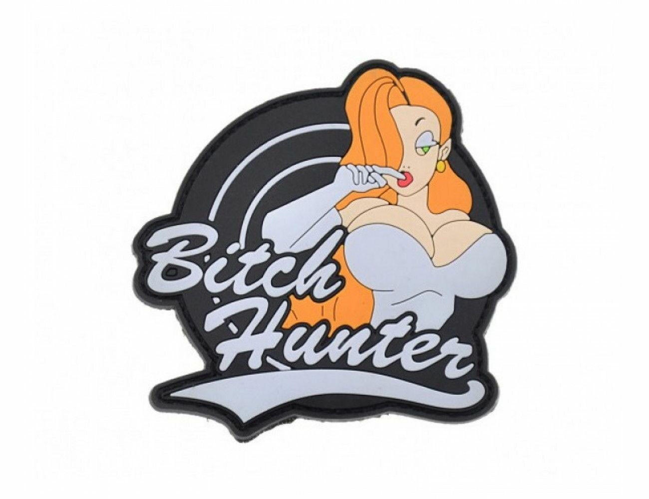 Шеврон 3D B*tch Hunter Серый — фото 1