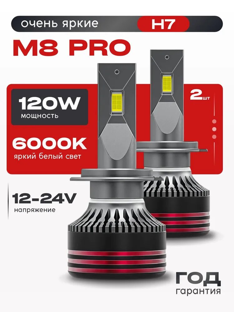 M8 PRO H7 LED - Лед лампы H7, Светодиодные лампы H7