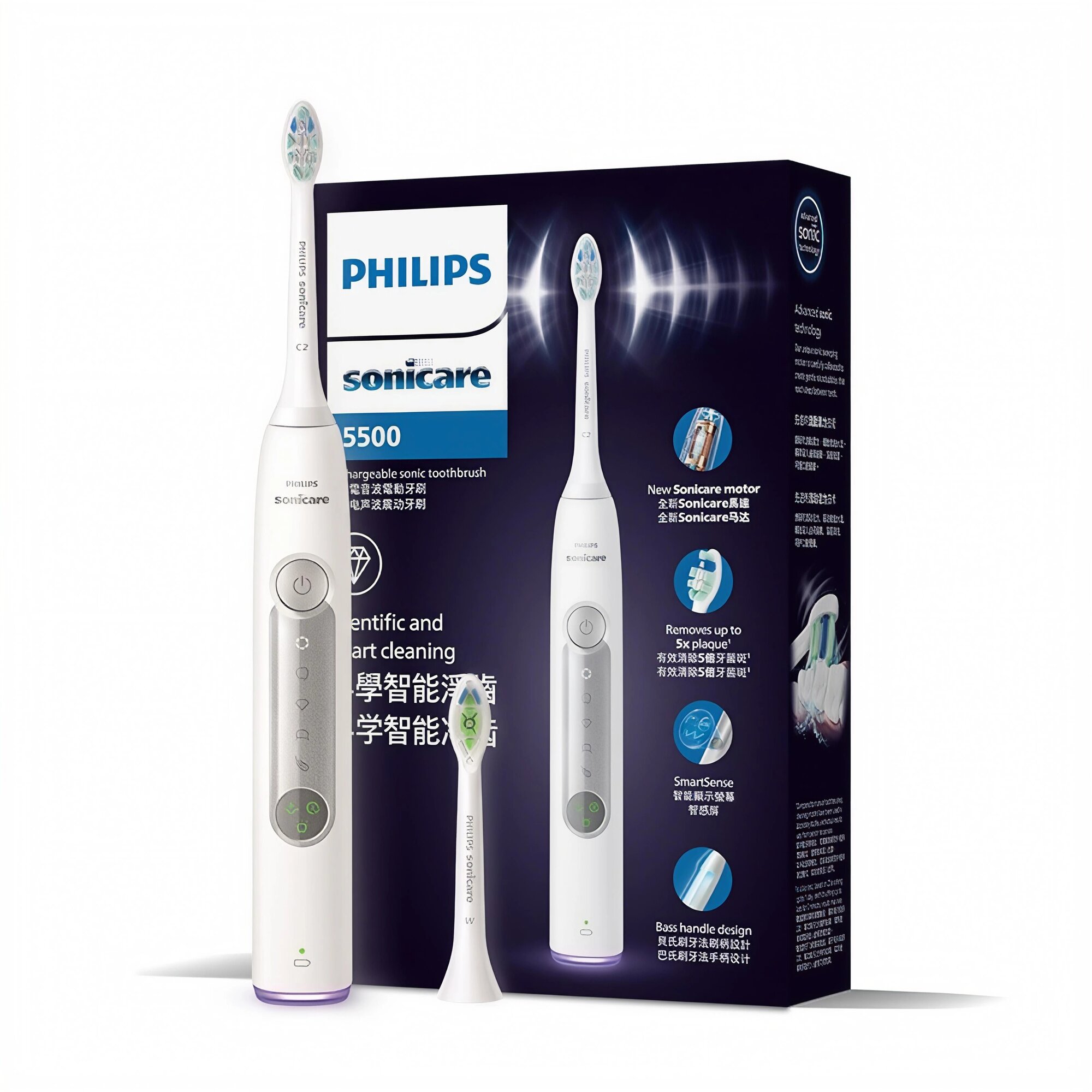 Электрическая щетка Philips Sonicare DiamondClean 3 Pro HX5272/03 | SmartSense | Удаление налета | IPX7