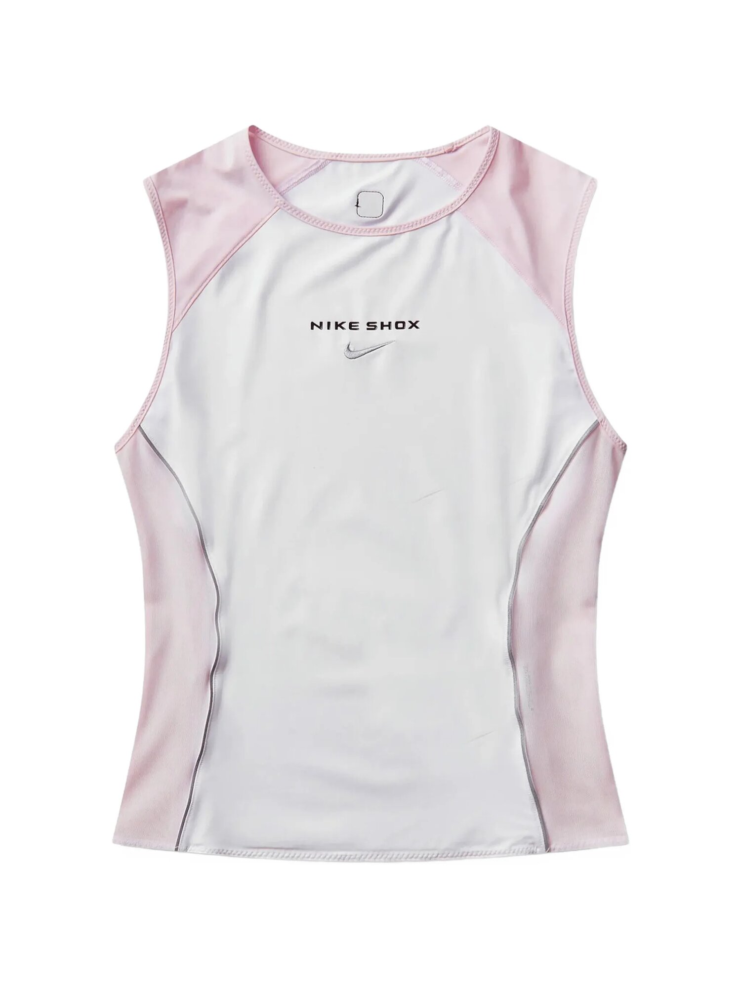 Топ Shox logo-embroidered tank top