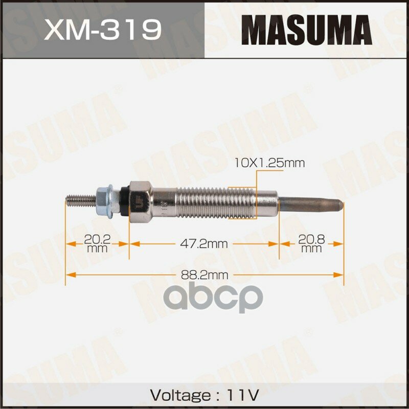 Свеча накаливания Masuma арт. XM-319