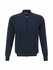 Свитер DIKTAT Zip-up ribbed-trim sweater, размер 46, , синий