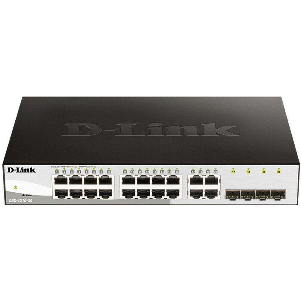 Коммутатор без POE D-Link DL-DGS-1210-20/F2A