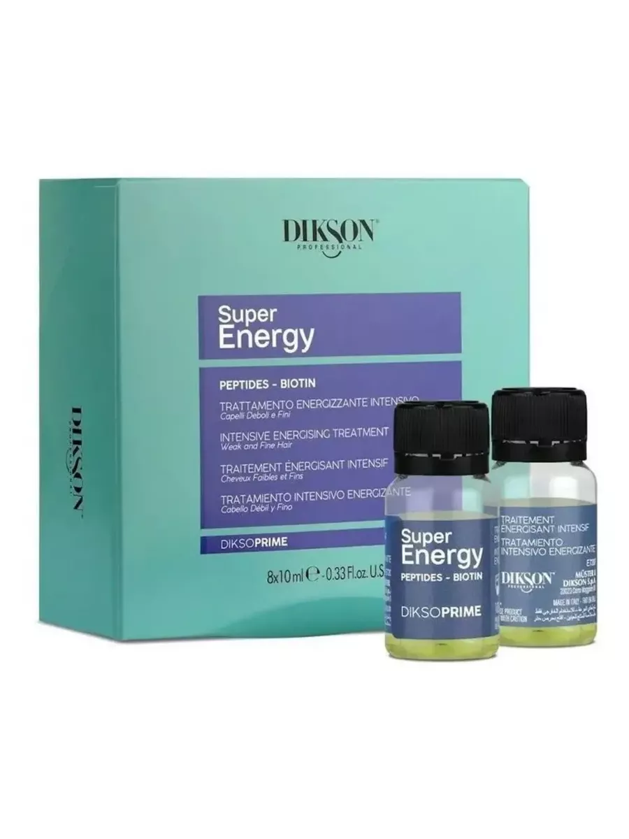Лосьон Dikson DiksoPrime Super Energy для активизации роста, ослабленных и тонких волос, 8*10 мл