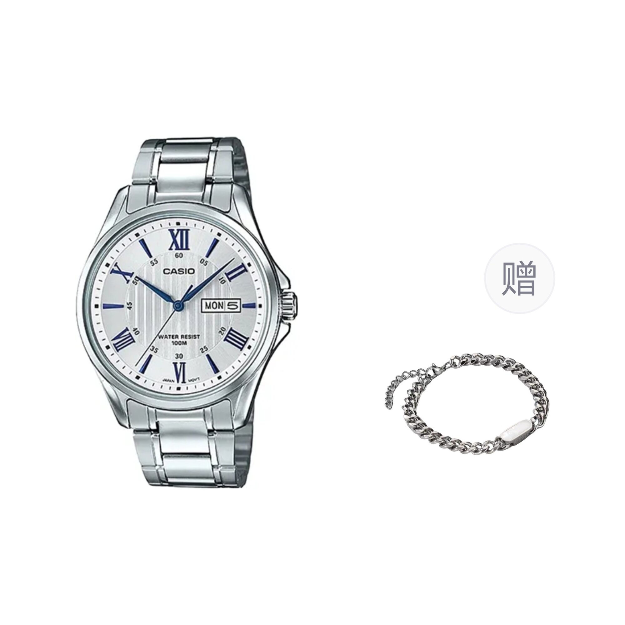 Наручные часы CASIO, серебристый