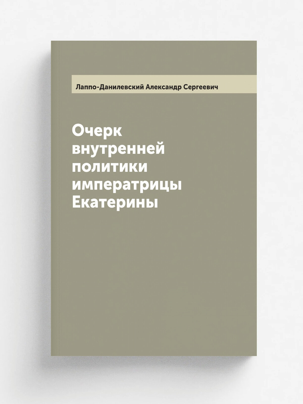 Очерк внутренней политики императрицы Екатерины