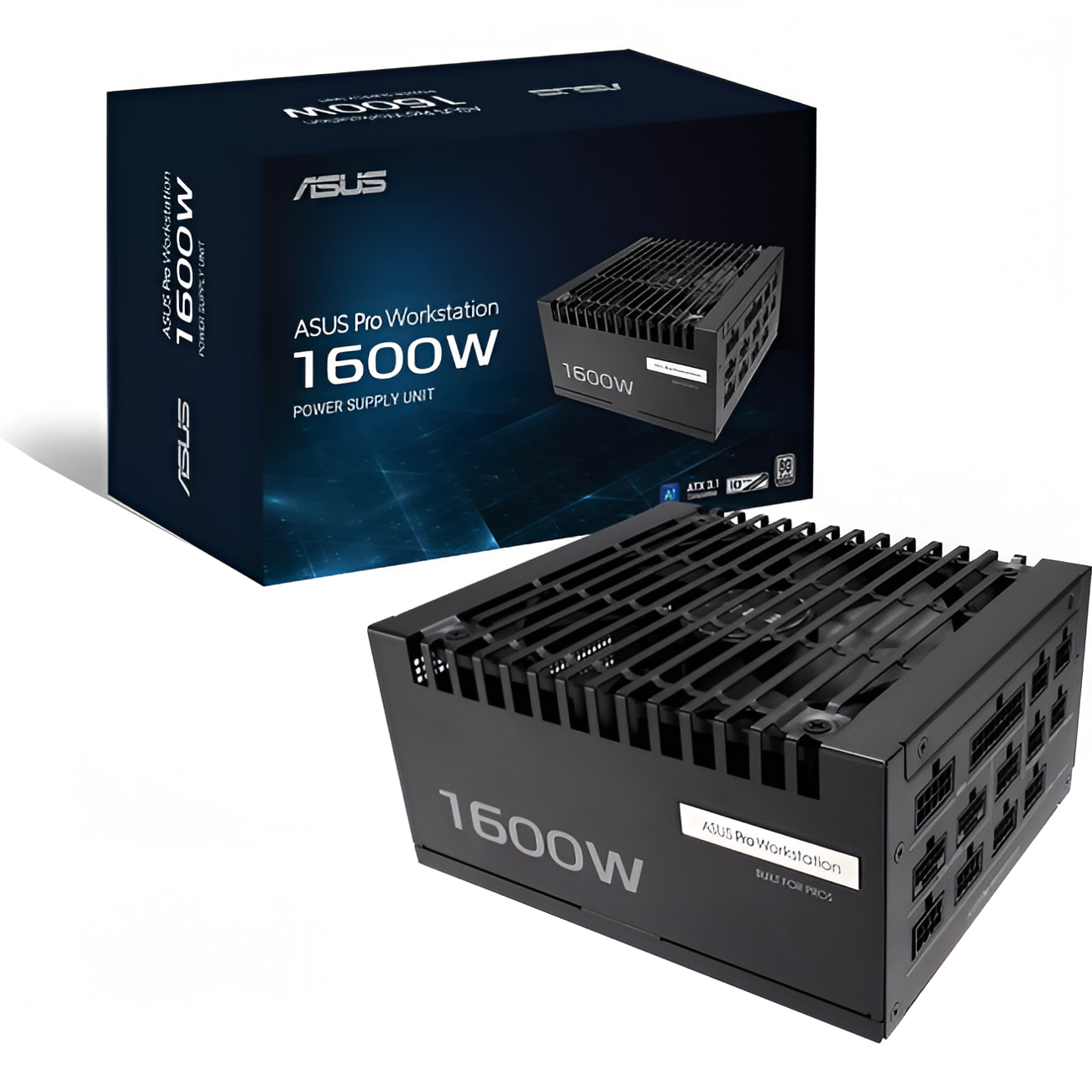 Блок питания ASUS 1600W PRO-WS-1600P, модульный, PCIe 5.0, 80 PLUS Platinum (90YE00Z2-B0NA00)