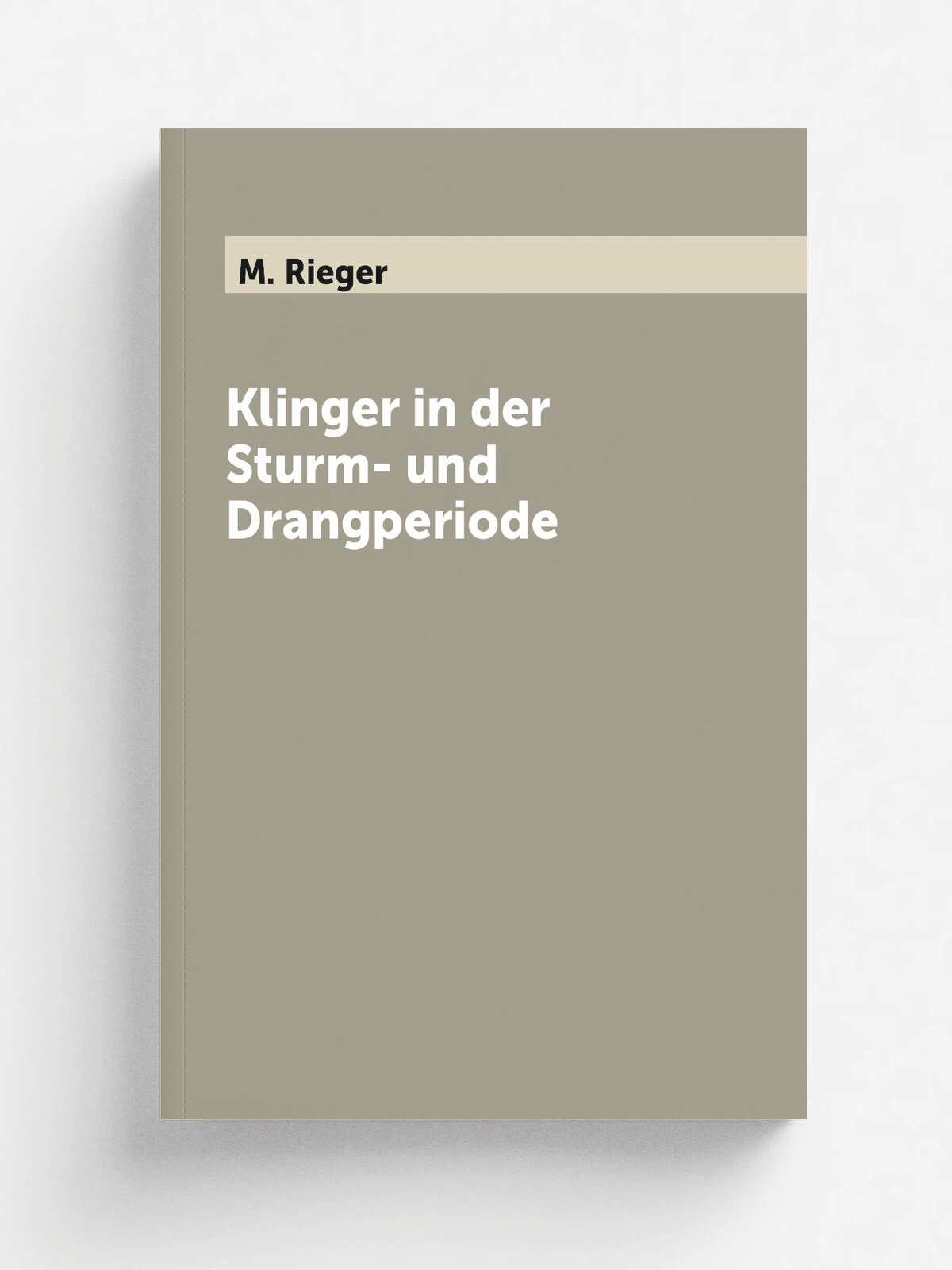 Klinger in der Sturm- und Drangperiode
