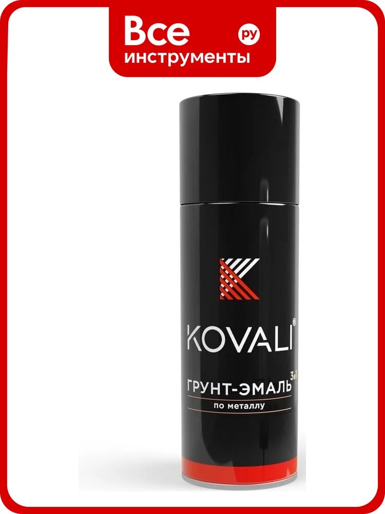 Аэрозольная грунт-эмаль KOVALI 3 в 1 матовая RAL 6007 Бутылочно-зеленый kov1.520.6007