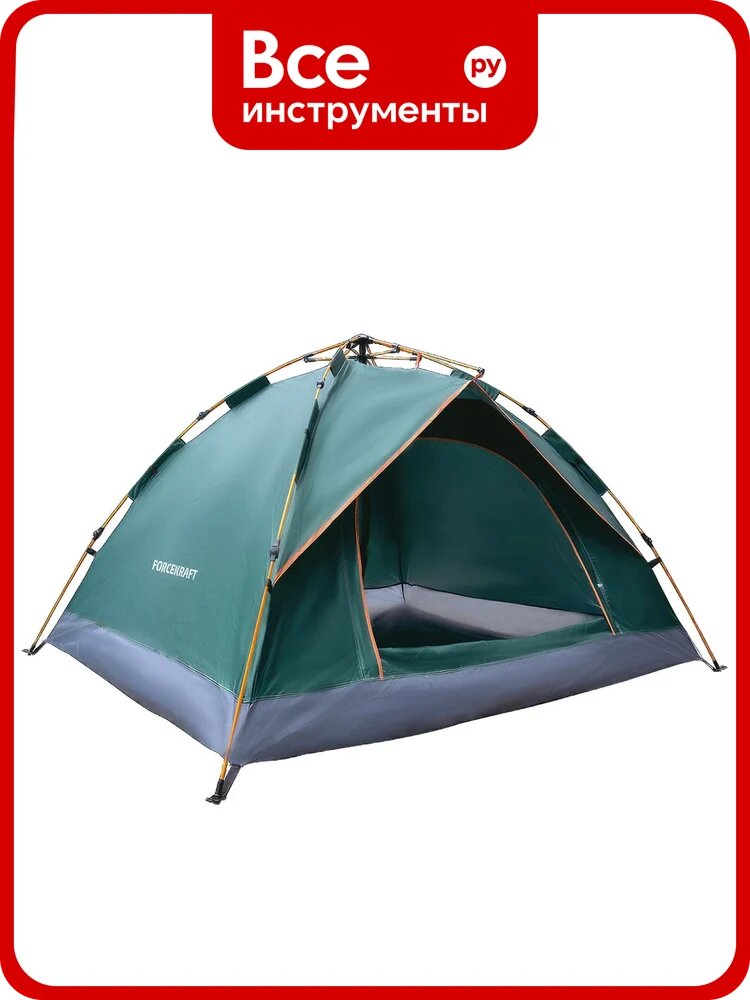 Палатка кемпинговая четырехместная Forcekraft, 210x200x135см FK-СAMP-2(56321) FK-CAMP-2(56321)