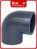 Отвод AQUAVIVA НПВХ клеевой 90 DN 32 ELW03290 54950