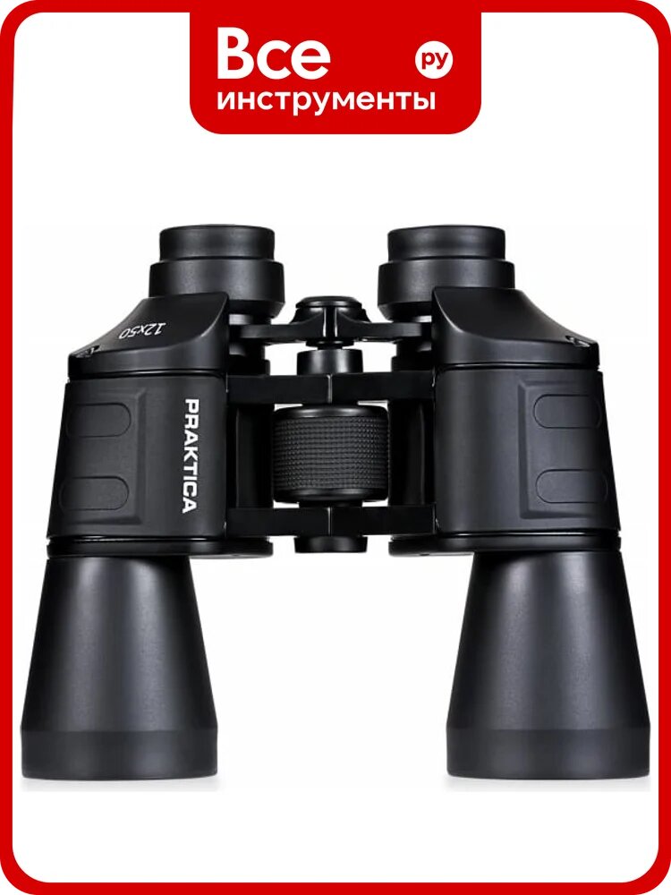 Бинокль Praktica Falcon 12x50, черный PRA081 11112500, для разовых наблюдений за заинтересовавшими