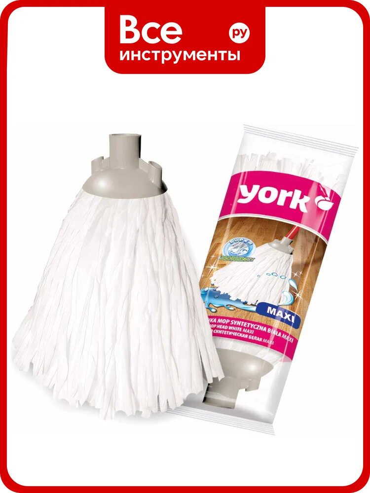 Насадка для уборки YORK макси белая 078020, для мытья деревянных полов