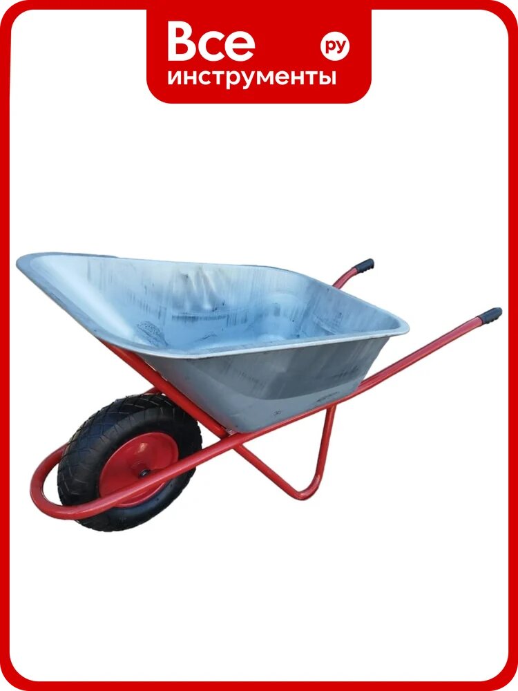 Тачка строительная усиленная LWI 130л, 250кг LWI130, сталь, для перевозки сыпучих материалов