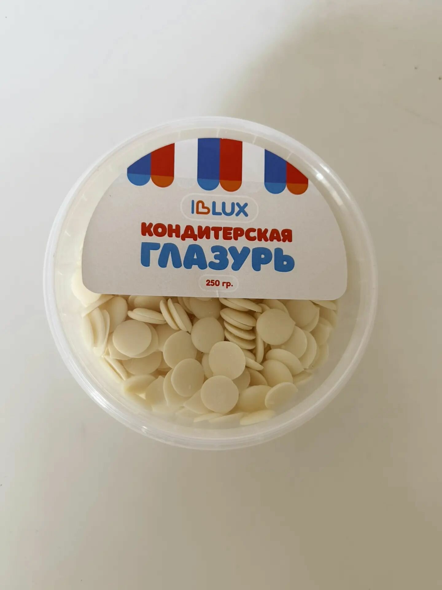Глазурь кондитерская Белая Шокомилк, упаковка 250 грамм