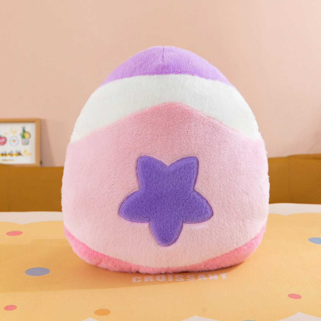 Stuffed toy roco kingdom shiny egg, pink purple, 40 cm