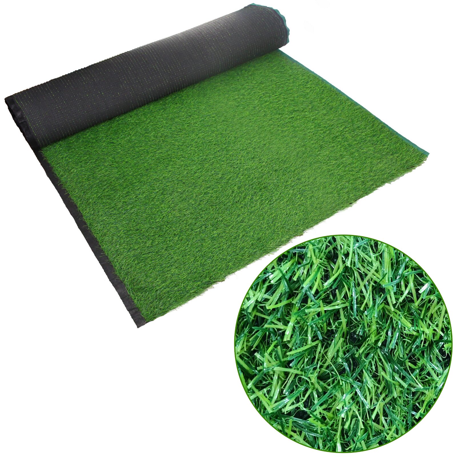 Газон декоративный "Grass" 1х5м, ворс 20мм, ПВХ, зеленый, для дачи