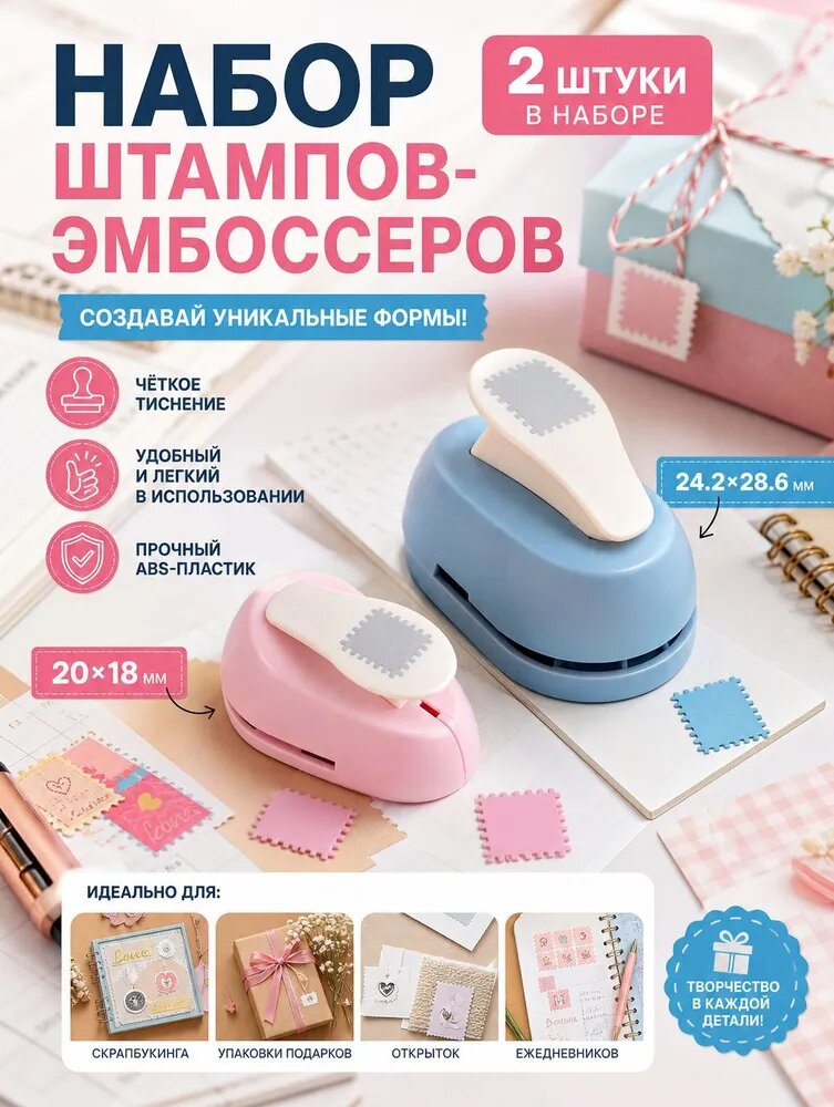 Дырокол 2 шт, до 3 листов