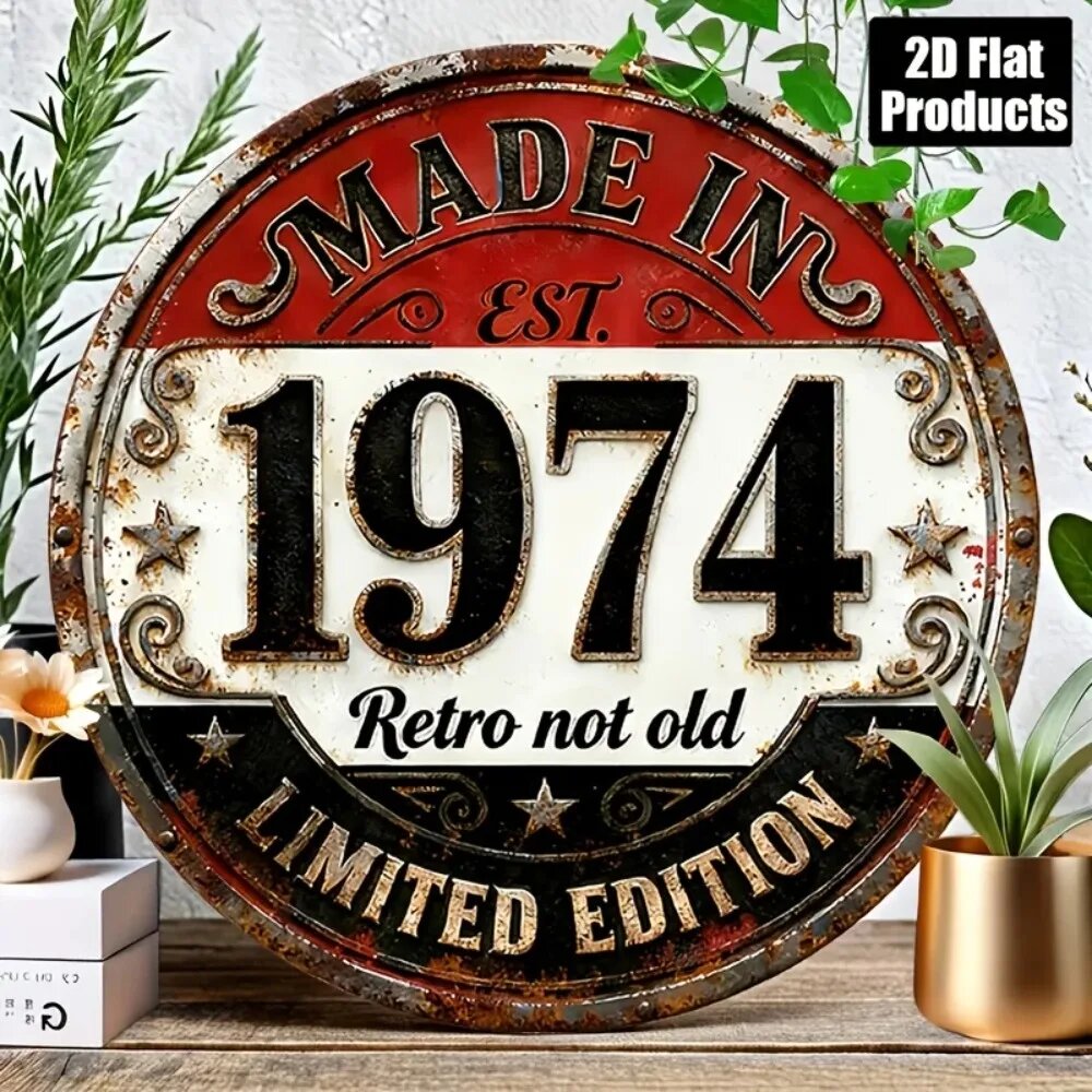 Металлическая круглая табличка CIFBUY для дома 30cm