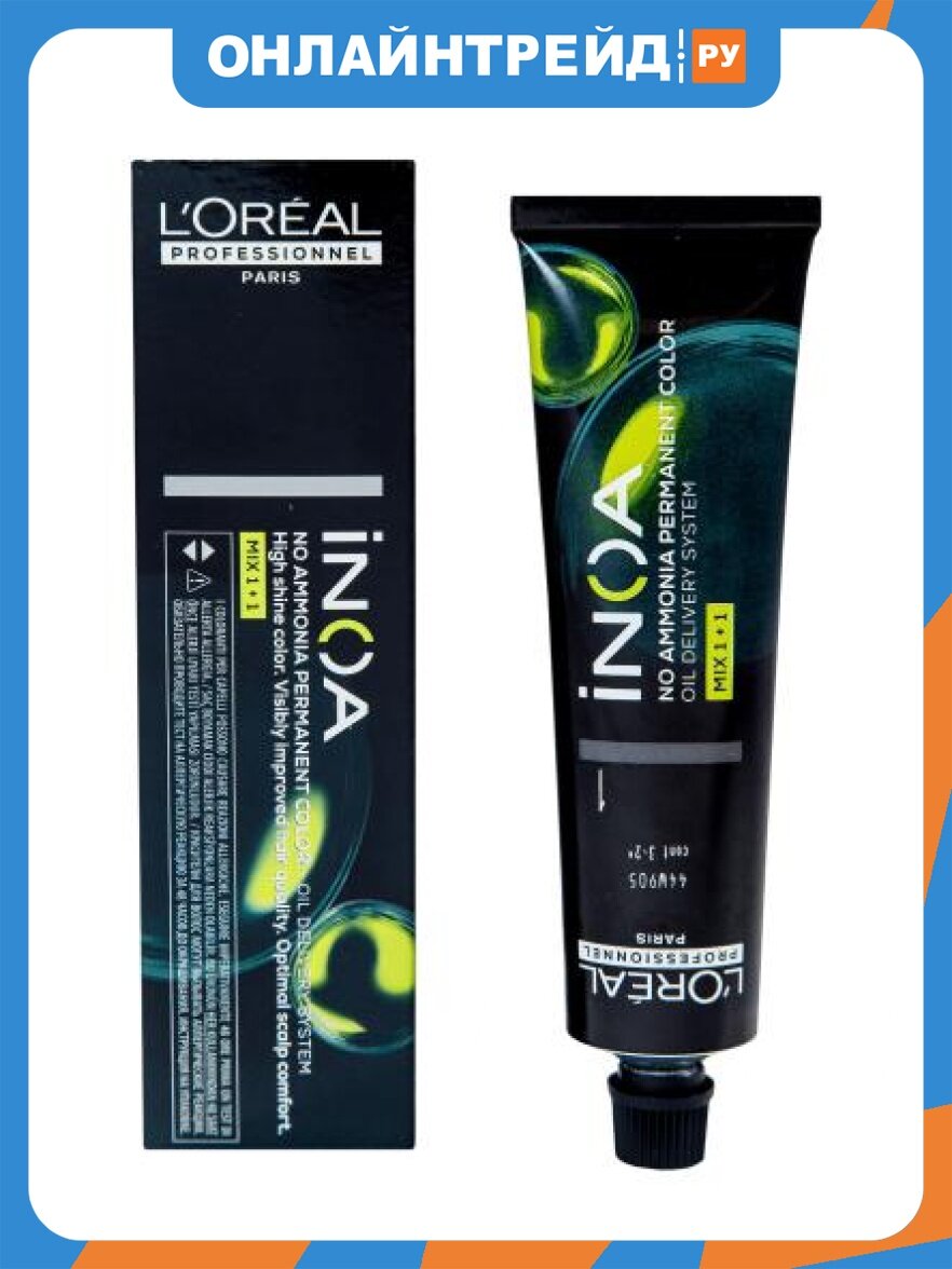 Краска для волос L`oreal Professionnel INOA безаммиач, тон 6.23 темн блонд перламутр